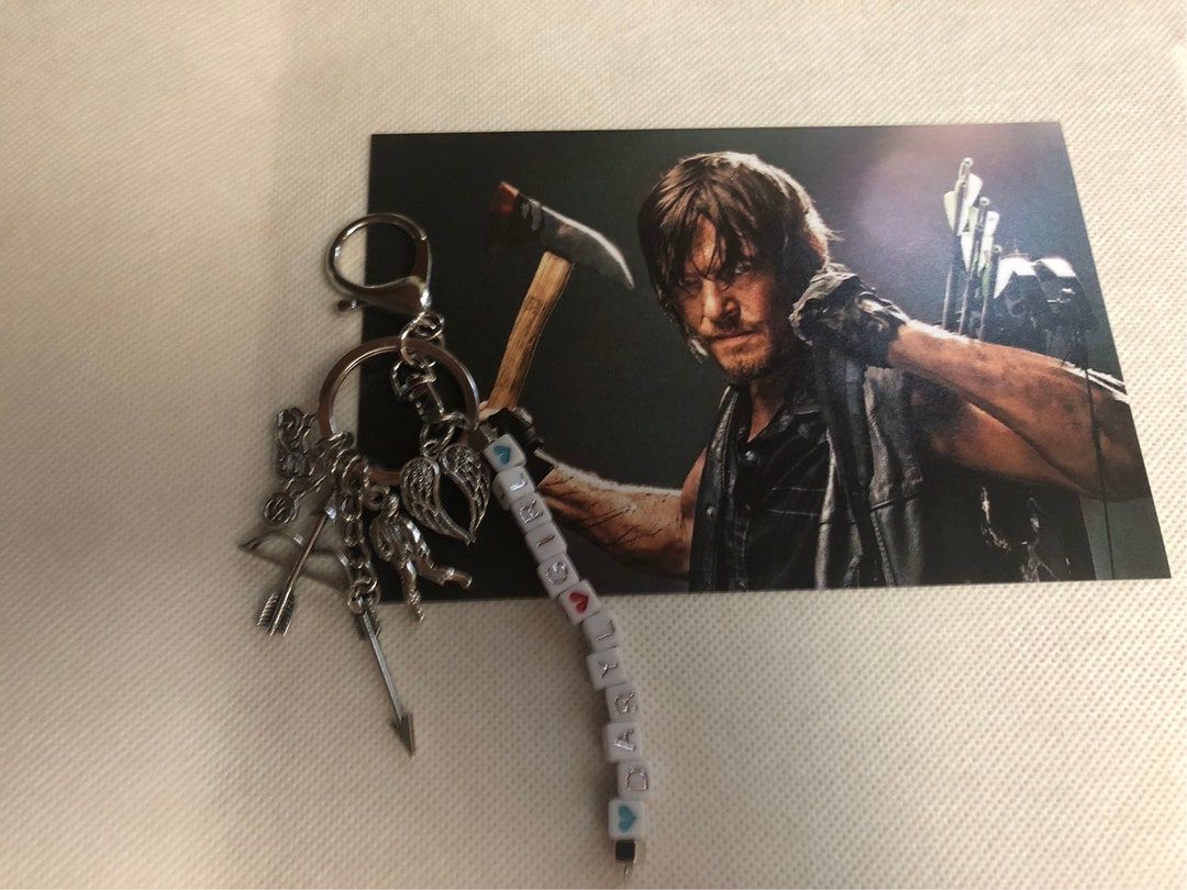 Daryl Dixon Keychain, the Walking Dead Keychain, Daryl Girl Keychain ...