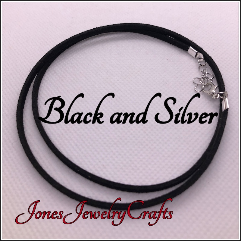 Black Suede Necklace - Etsy