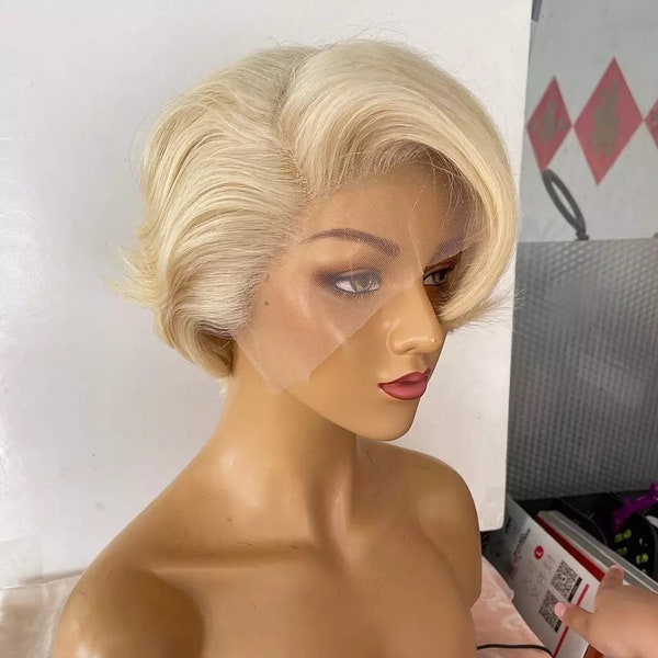 Short Blonde Pixie Wigs - Etsy