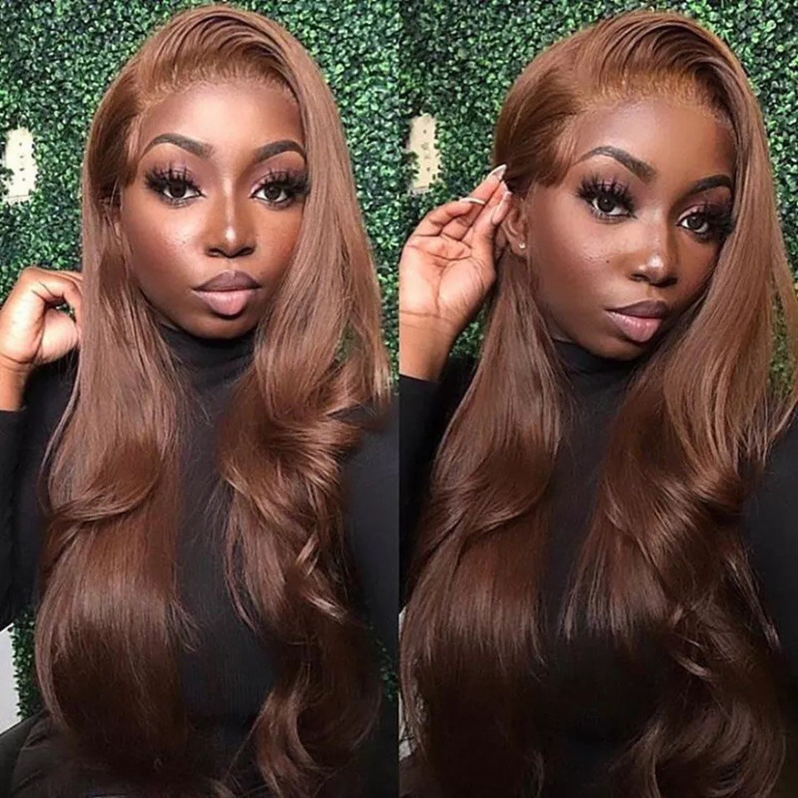 Chocolate Brown Wig Lace Front Wig HD Pre Plucked Body Wave | Etsy Chocolate Brown Wig Lace Front Wig HD Pre Plucked Body Wave | Etsy