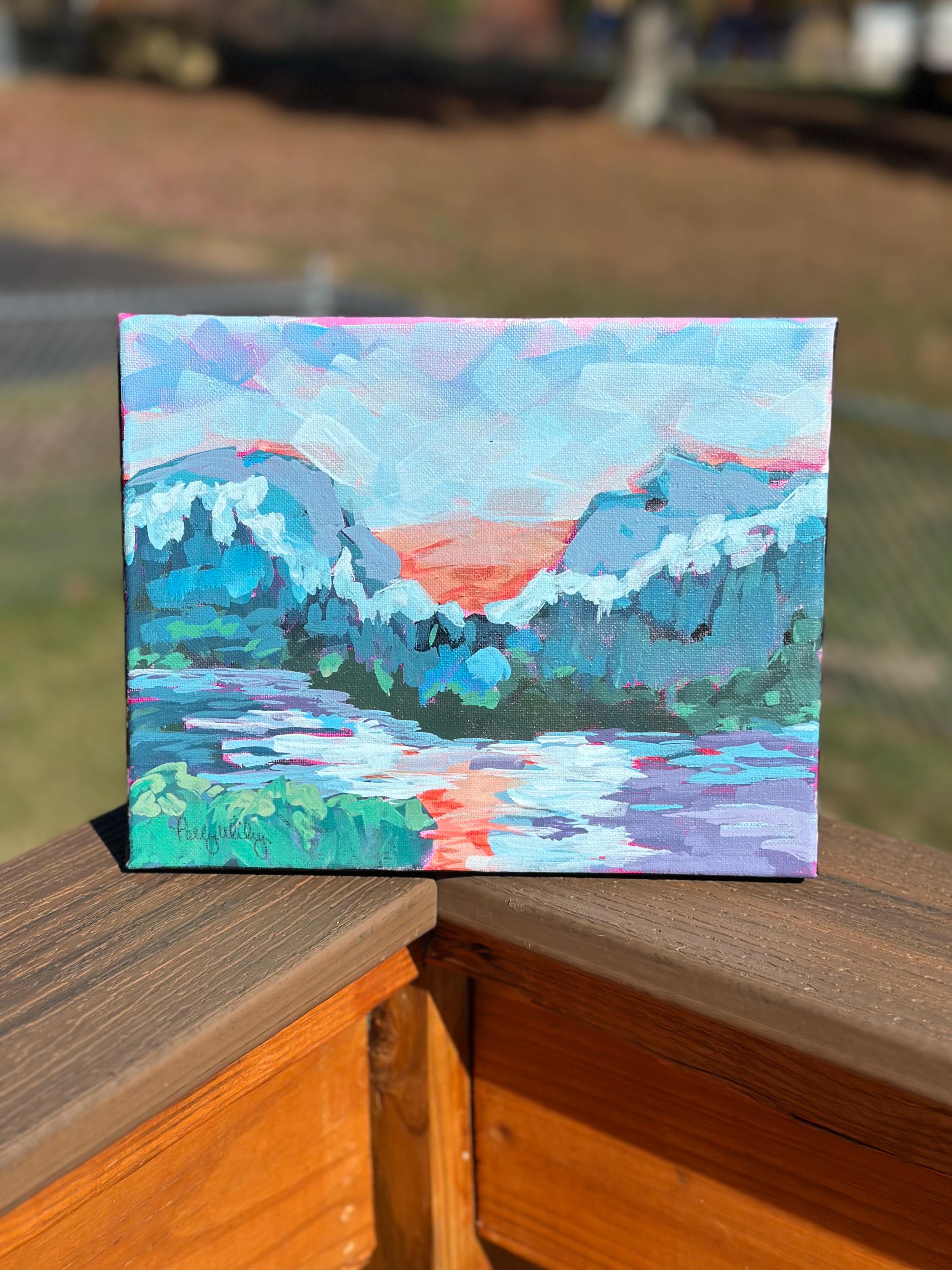 Landscape, Acrylic on Canvas, Gift, Colorful Landscape Painting - Etsy