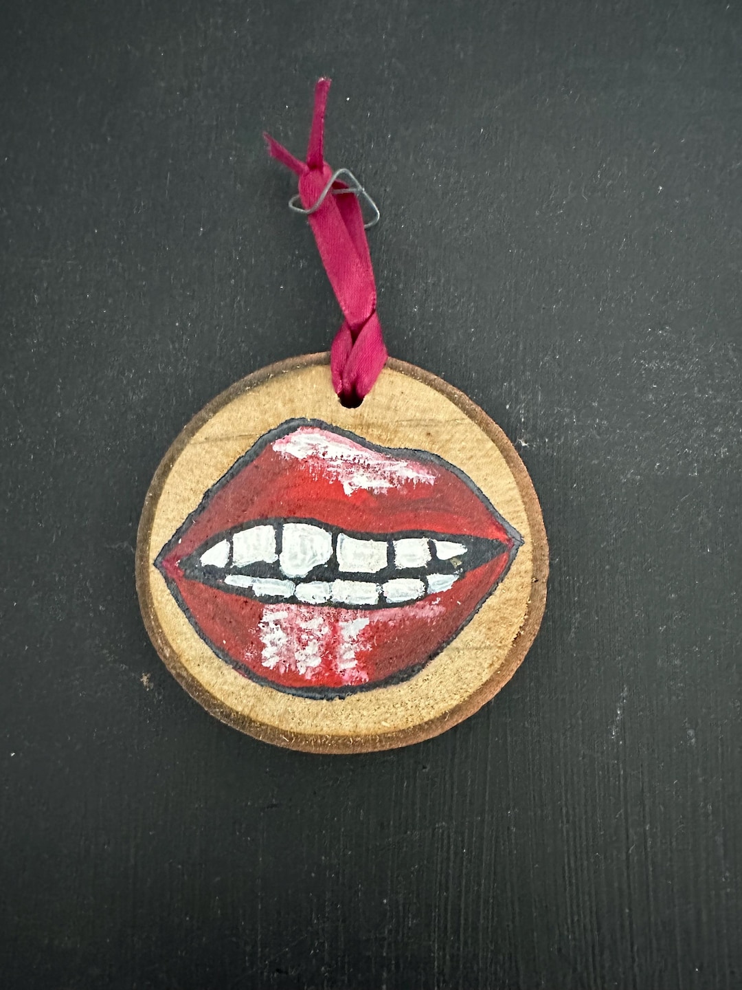 Rob Thomas, Chipped Tooth Smile, Wooden Ornament, Hand Painted ...