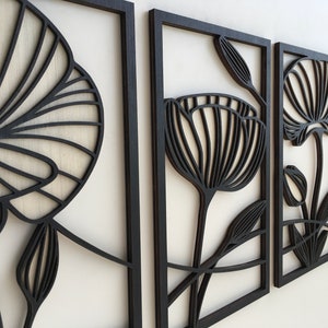 Multi Leaves Wood Wall Art - Tropical Leaf - Botanical Plant Wall Decor ...