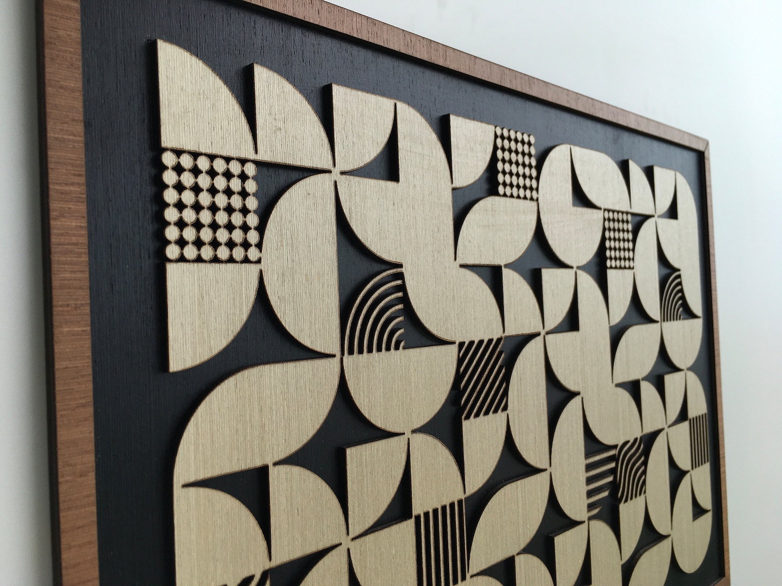 Geometric Abstract Wood Wall Art Modern Wood Art Minimal - Etsy