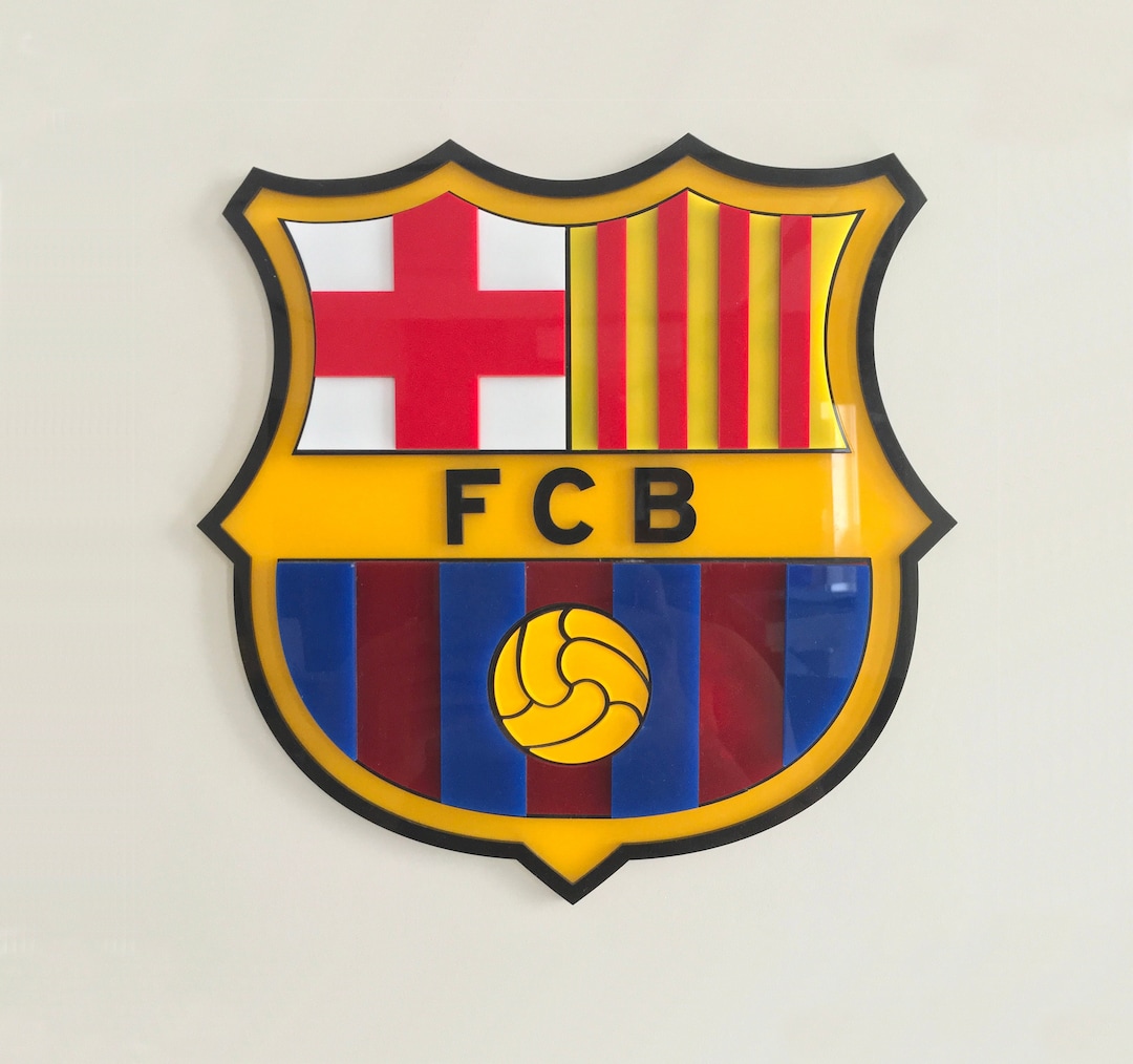BARCELONA FC - Acrylic Logo, Wall Hang Decor, Football Fan, Customized ...