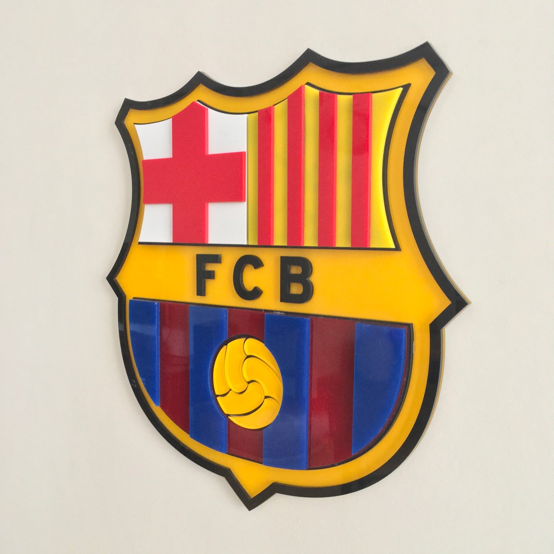 BARCELONA FC Acrylic Logo Wall Hang Decor Football Fan - Etsy