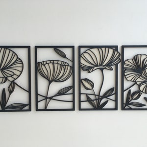 Multi Leaves Wood Wall Art - Tropical Leaf - Botanical Plant Wall Decor ...
