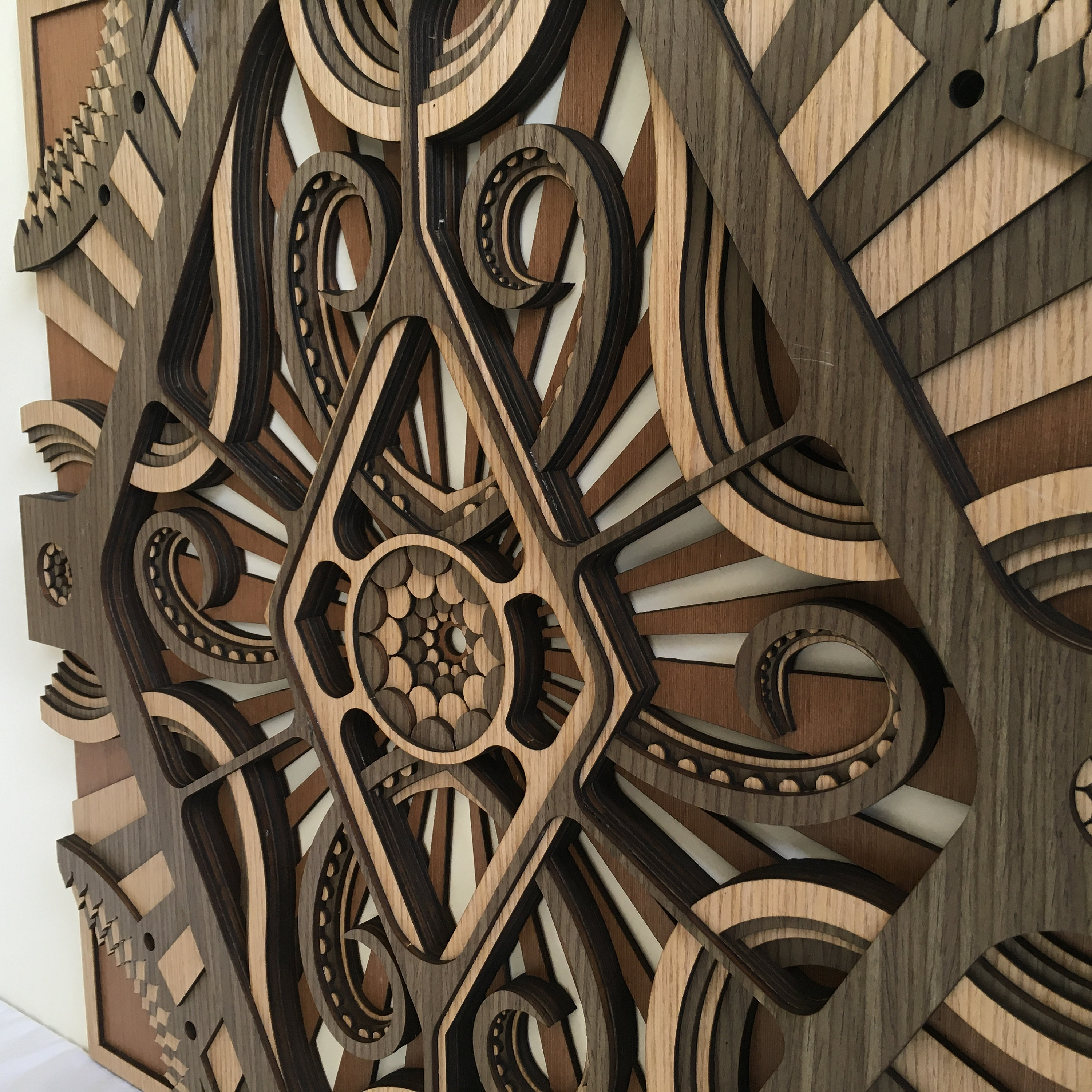 Square Hypnotic Shapes extra Large Wall Art Abstract - Etsy