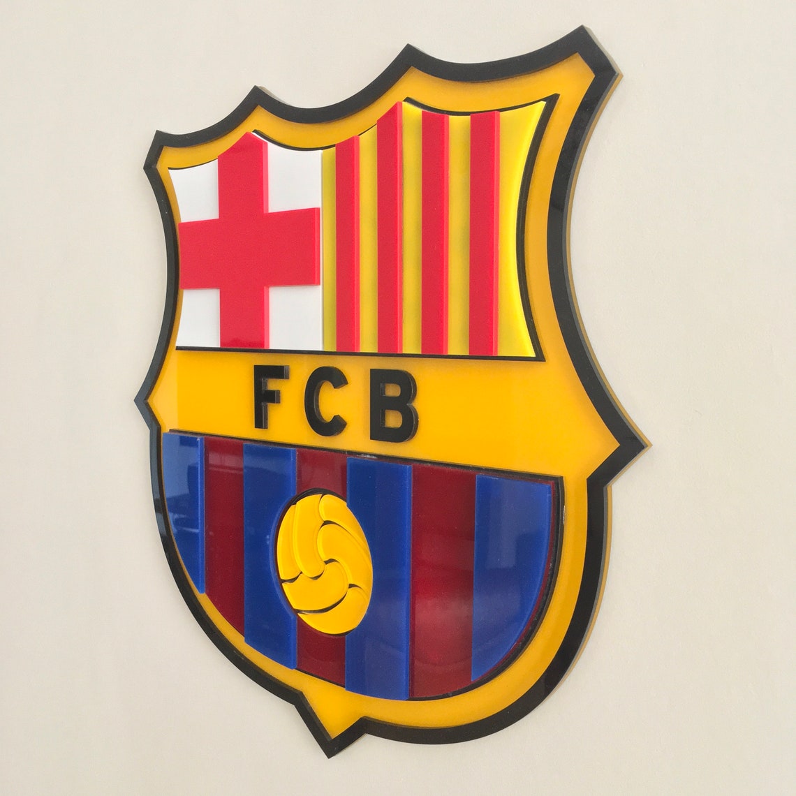 BARCELONA FC - Acrylic Logo, Wall Hang Decor, Football Fan, Customized ...