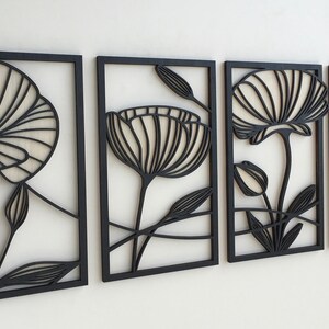 Multi Leaves Wood Wall Art - Tropical Leaf - Botanical Plant Wall Decor ...