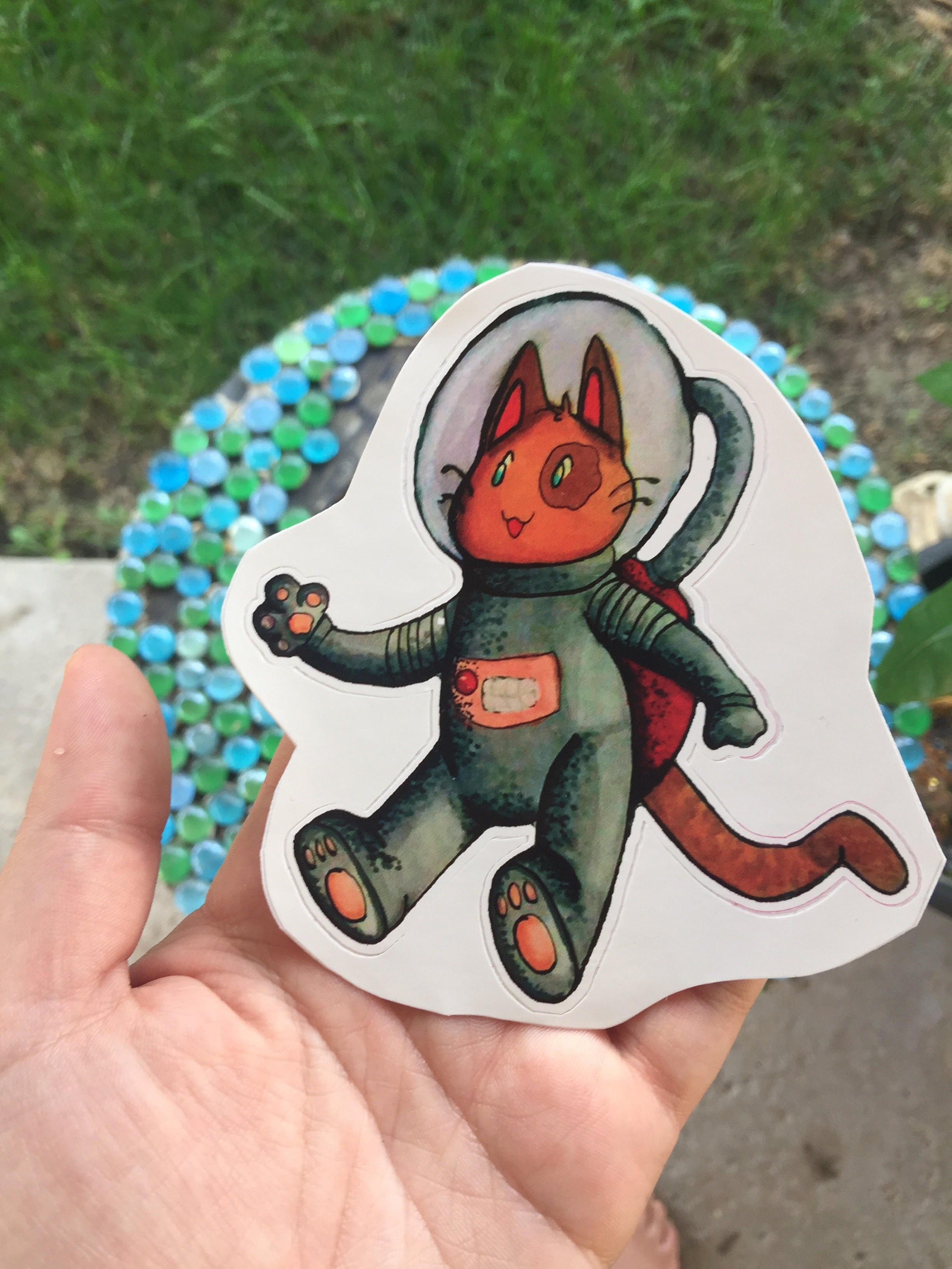Cat Astronaut Sticker catstronaut /astronyat - Etsy