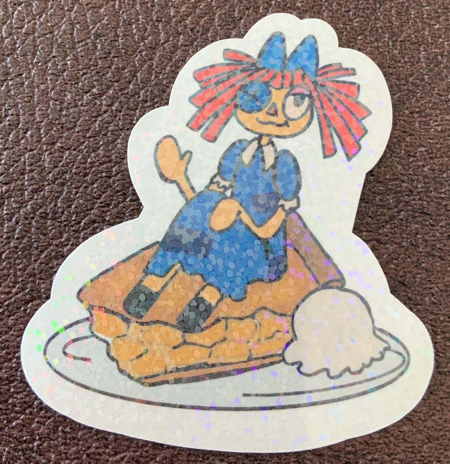 TADC Ragatha Large Holographic Apple Pie Sticker - Etsy