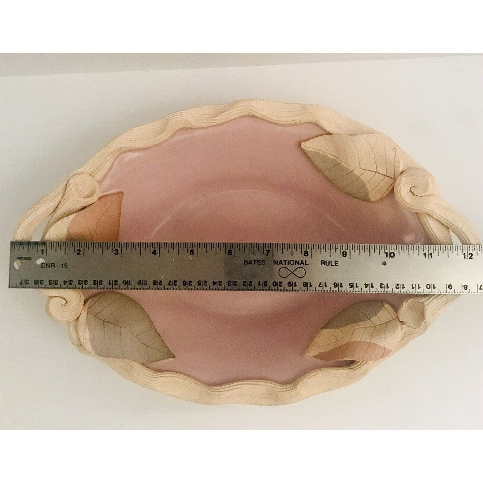 Brigitte Haag Studio Art Pottery Handled Serving Bowl Handmade Pink ...