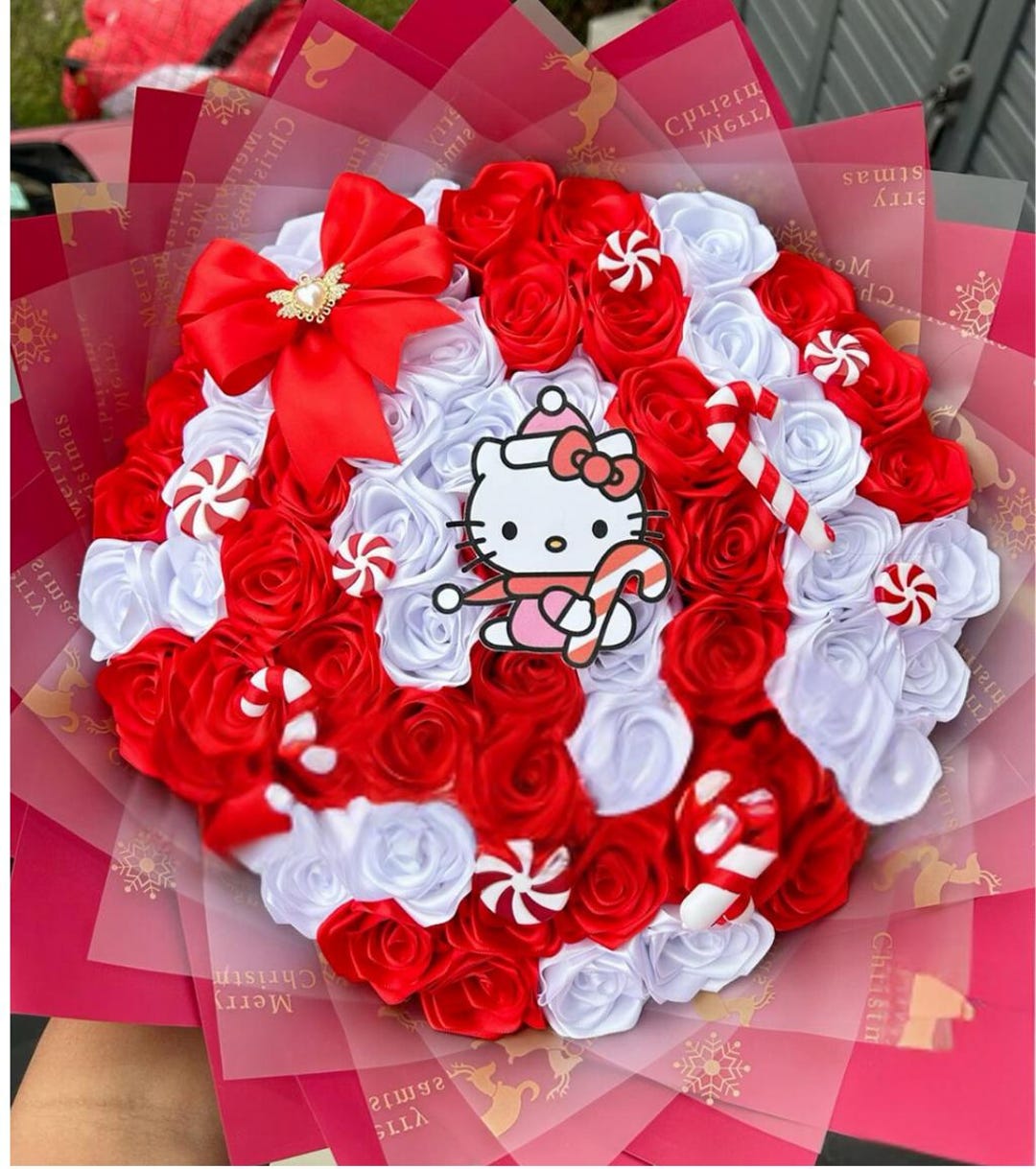 Hello Kitty Eternal Rose Bouquet, Eternal Flower Bouquet, Forever Roses ...
