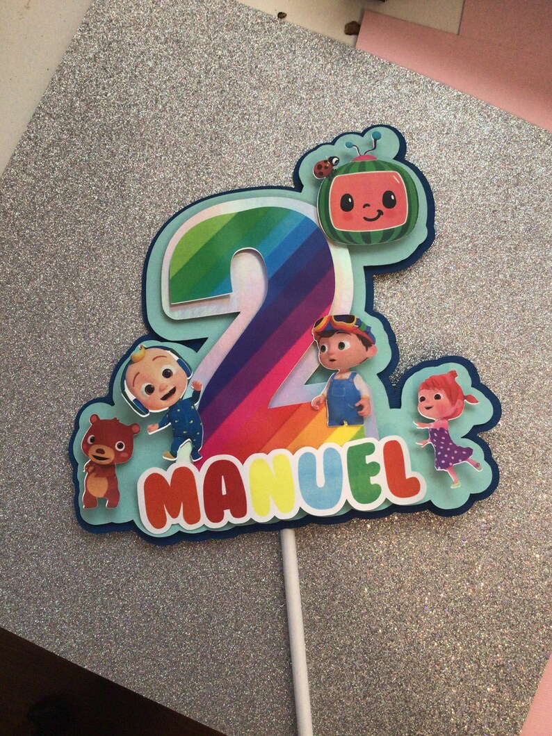 Cocomelon Cake Topper Cocomelon Party Decor Cocomelon Party Cocomelon ...