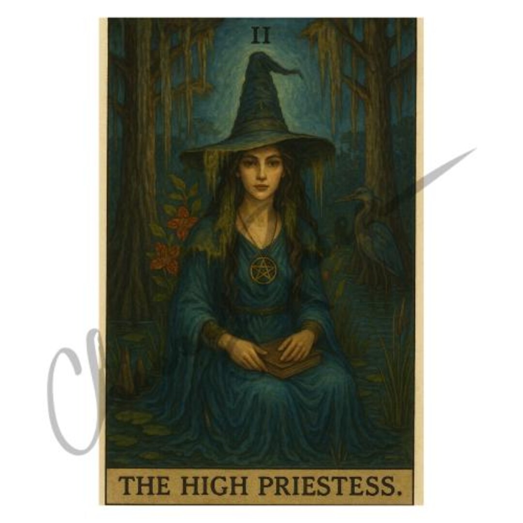 Florida Witch | High Priestess Tarot Card | Digital Download - Etsy