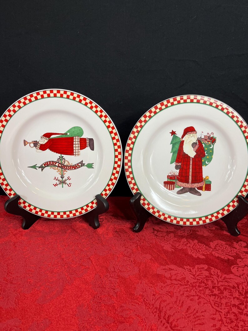 Vintage Debbie Mumm's "magic of Santa" by Sakura - 5 Piece Place ...