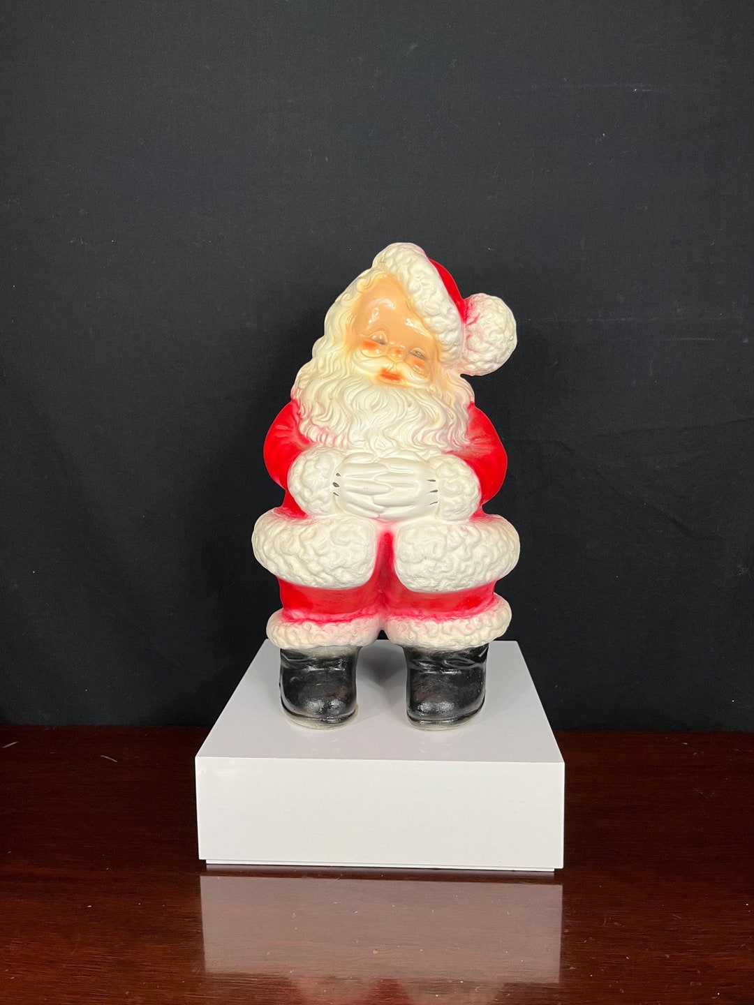 Vintage 1960s Large Ceramic Winking Santa Bank - Hand Painted Atlantic ...