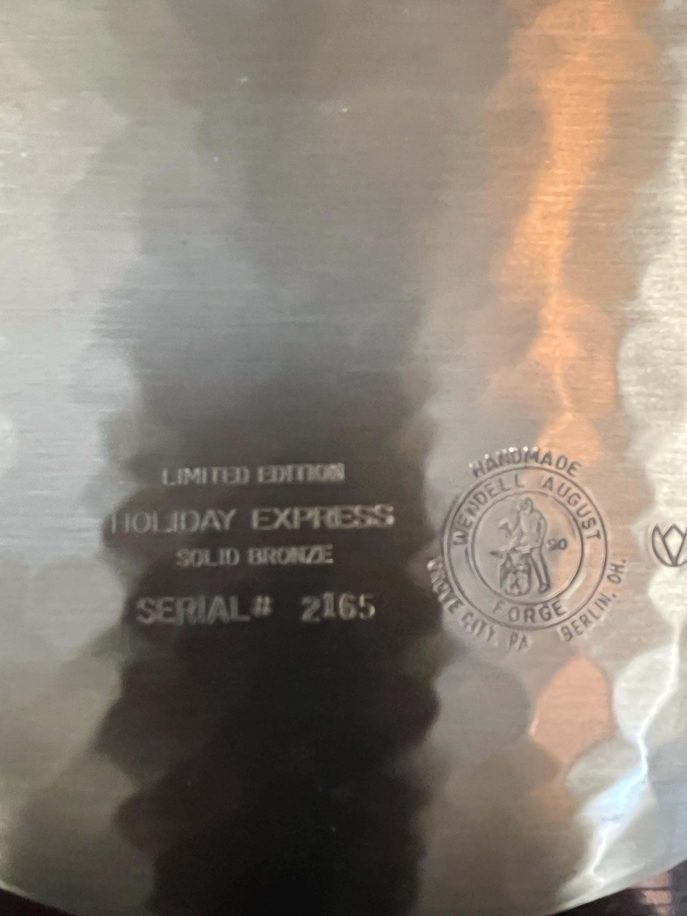 Wendell August Forge Solid Bronze Christmas Plates – Limited Edition ...