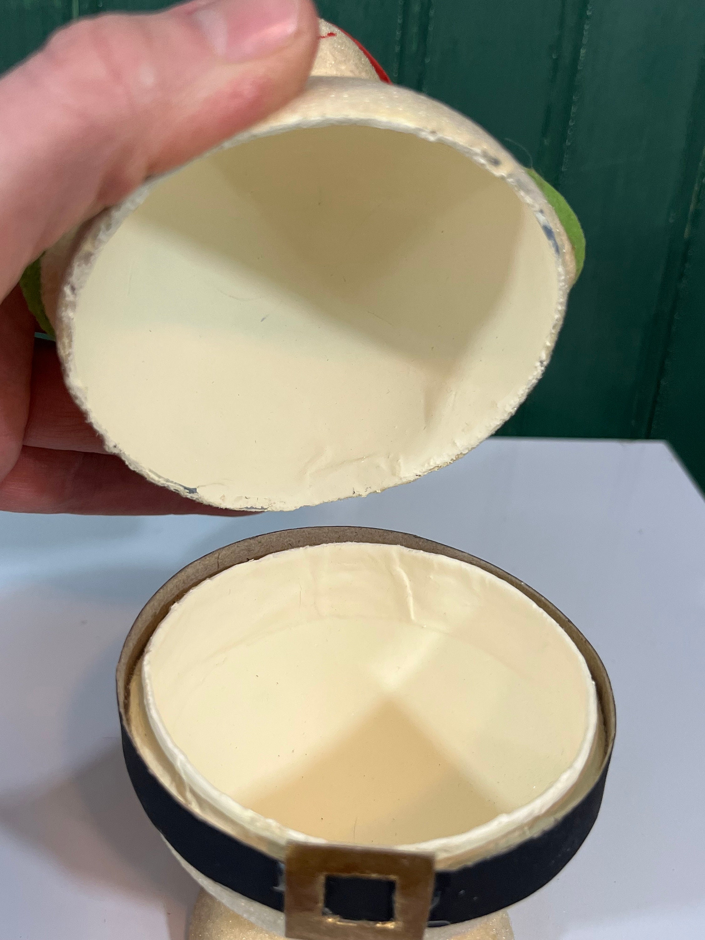 Bethany Lowe Designs flocked Snowman Container by Bruce Elsass Retro ...