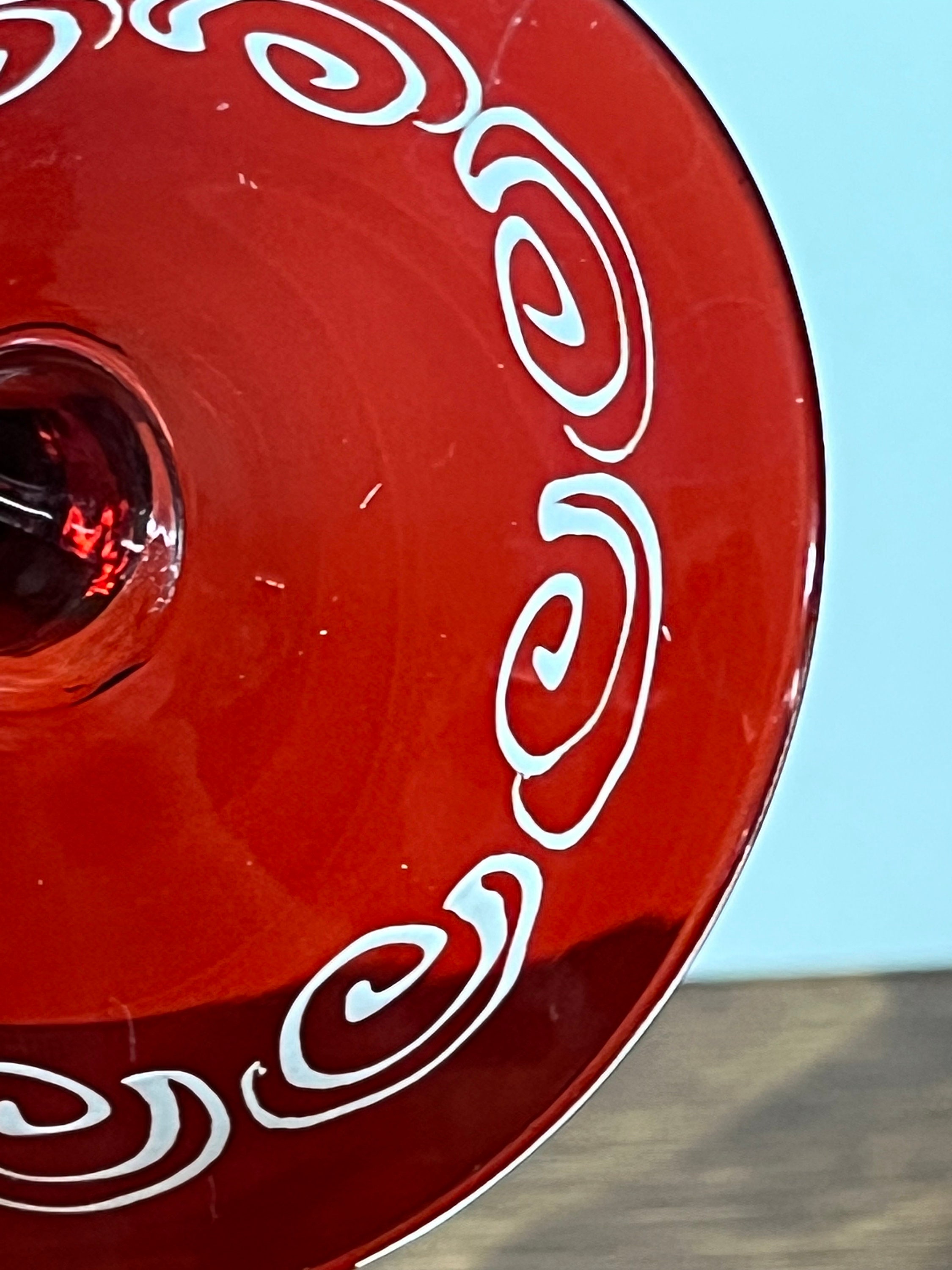 Egermann Bohemian Crystal Ruby Red Stained Cut to Clear - Etsy