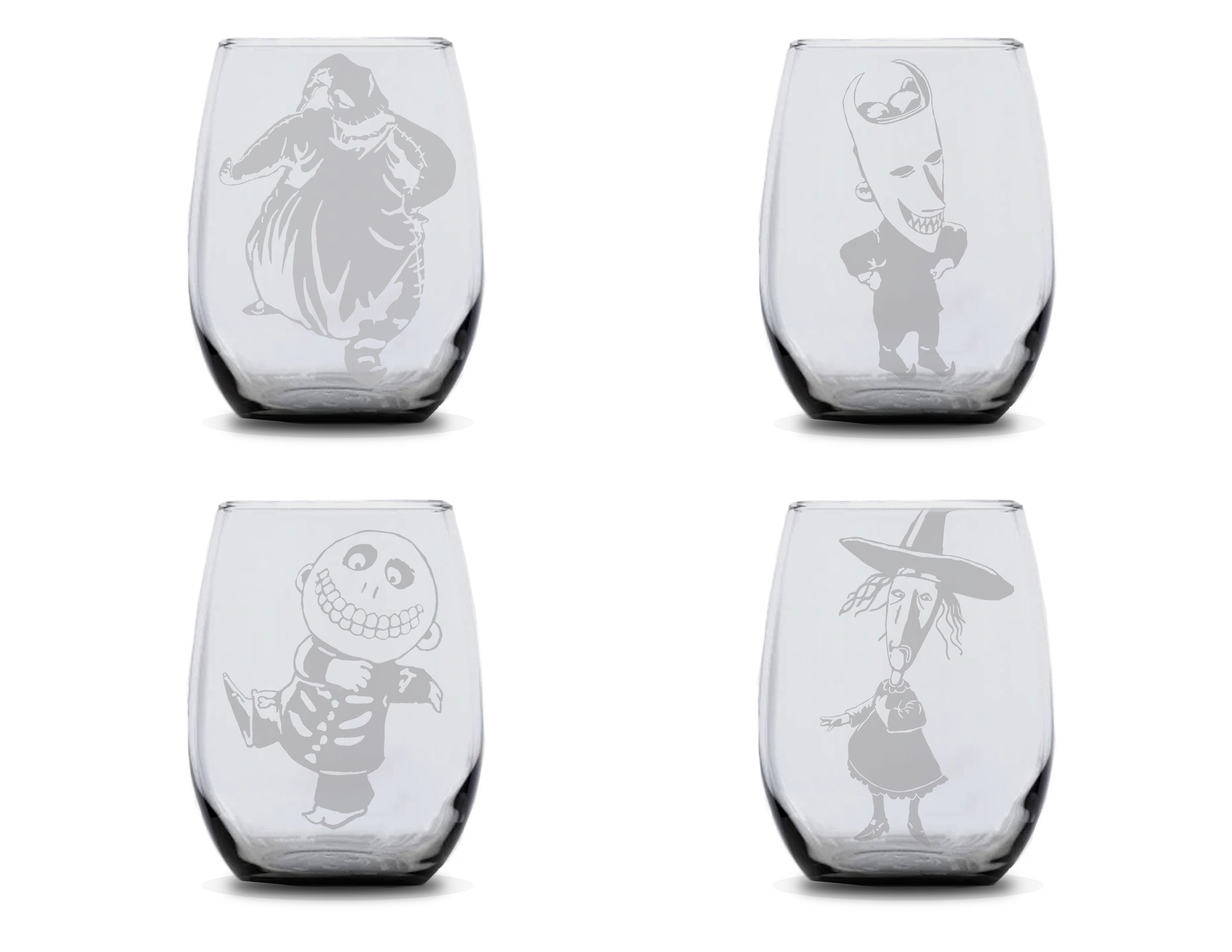 Oogie Boogie Wine Glass Set. Oogie Boogie Boy's Lock - Etsy