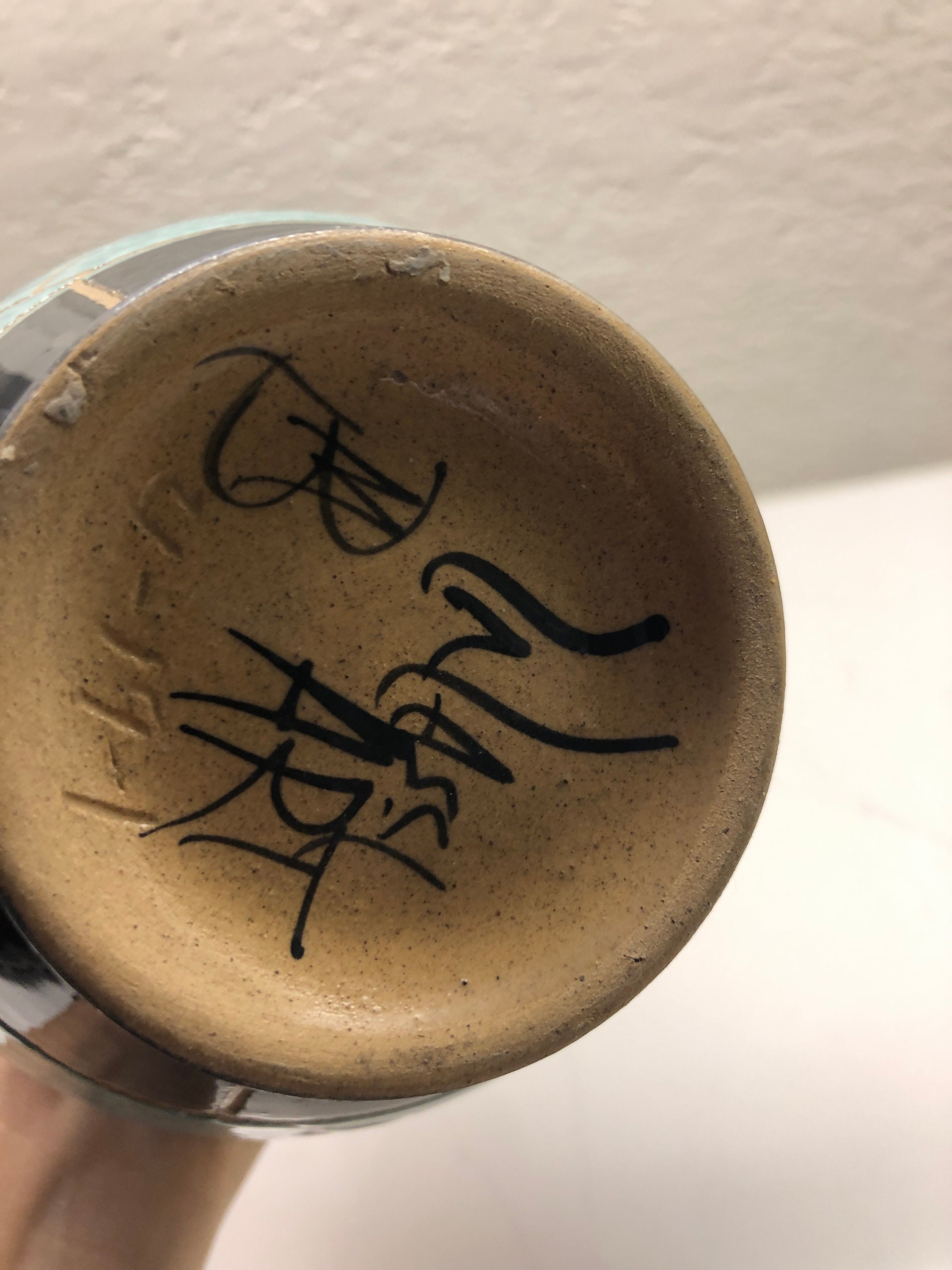 Wassi Art Dated Pottery Vase Glased Fish. Condition is - Etsy