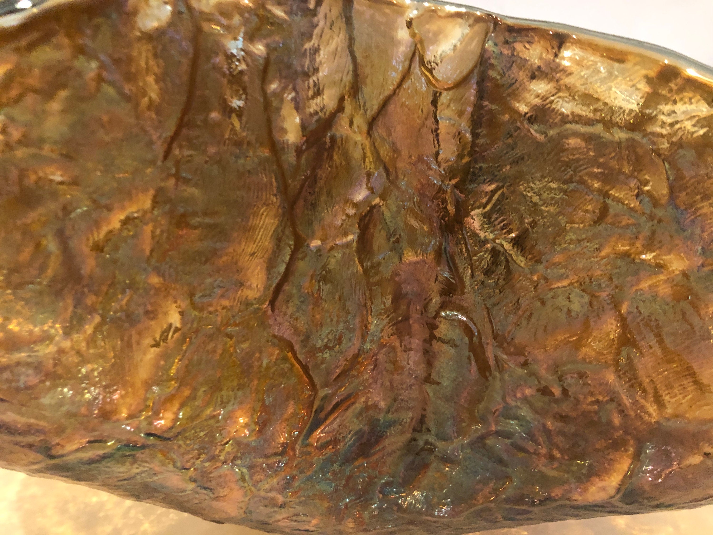 Jsg Oceana Art Glass Centerpiece Made in USA Large Bowl Freeform ...