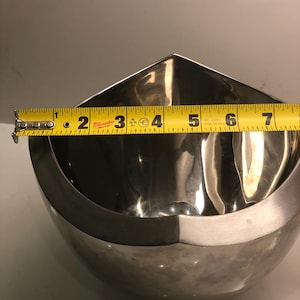 Yamazaki Signature Collection Bowl 18/10 Stainless Steel Abstract Shape ...