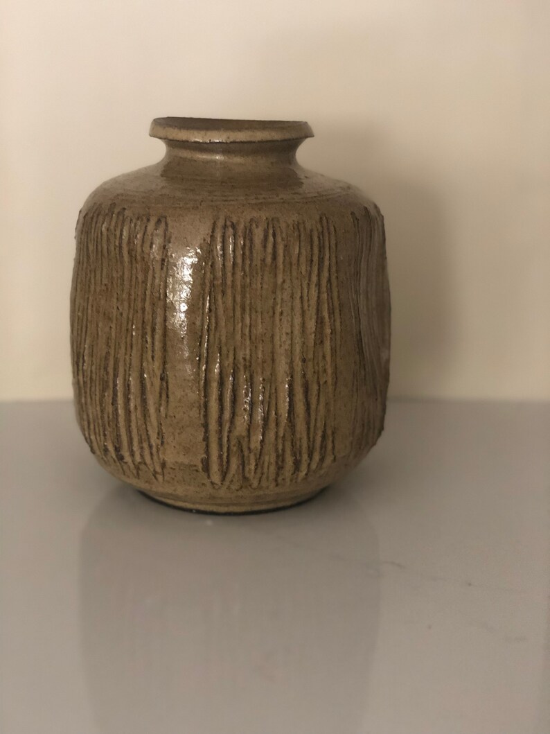 Studio Pottery Denced Brutalist Vase Hand Made , Home Decor Vase ...