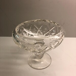Candy Dish Pedestal Crystal Bowl Controlled Bible Vintage - Etsy