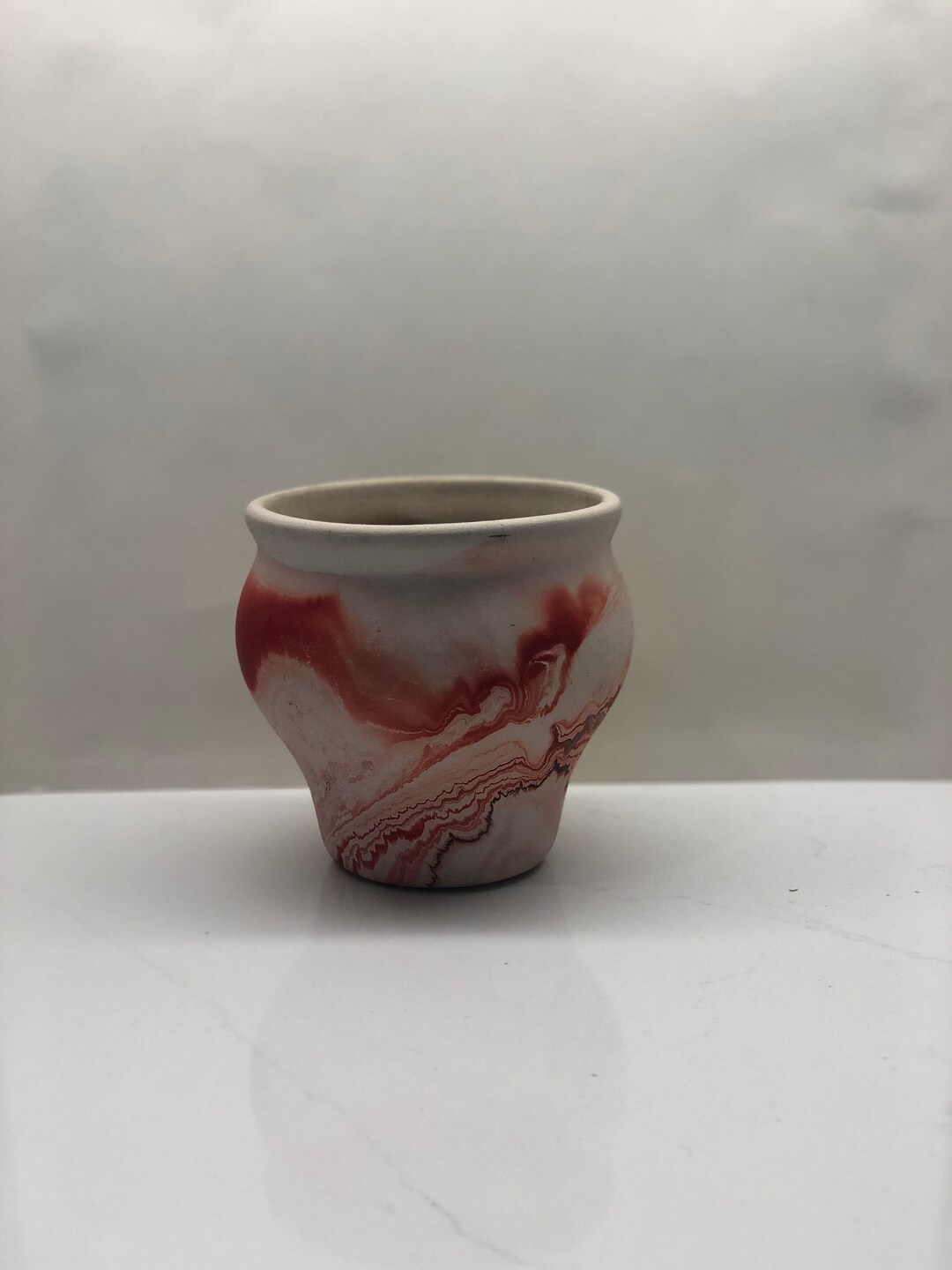 Vintage Nemadji Pottery, USA, One of a Kind Rare Pottery Vase, Indian ...