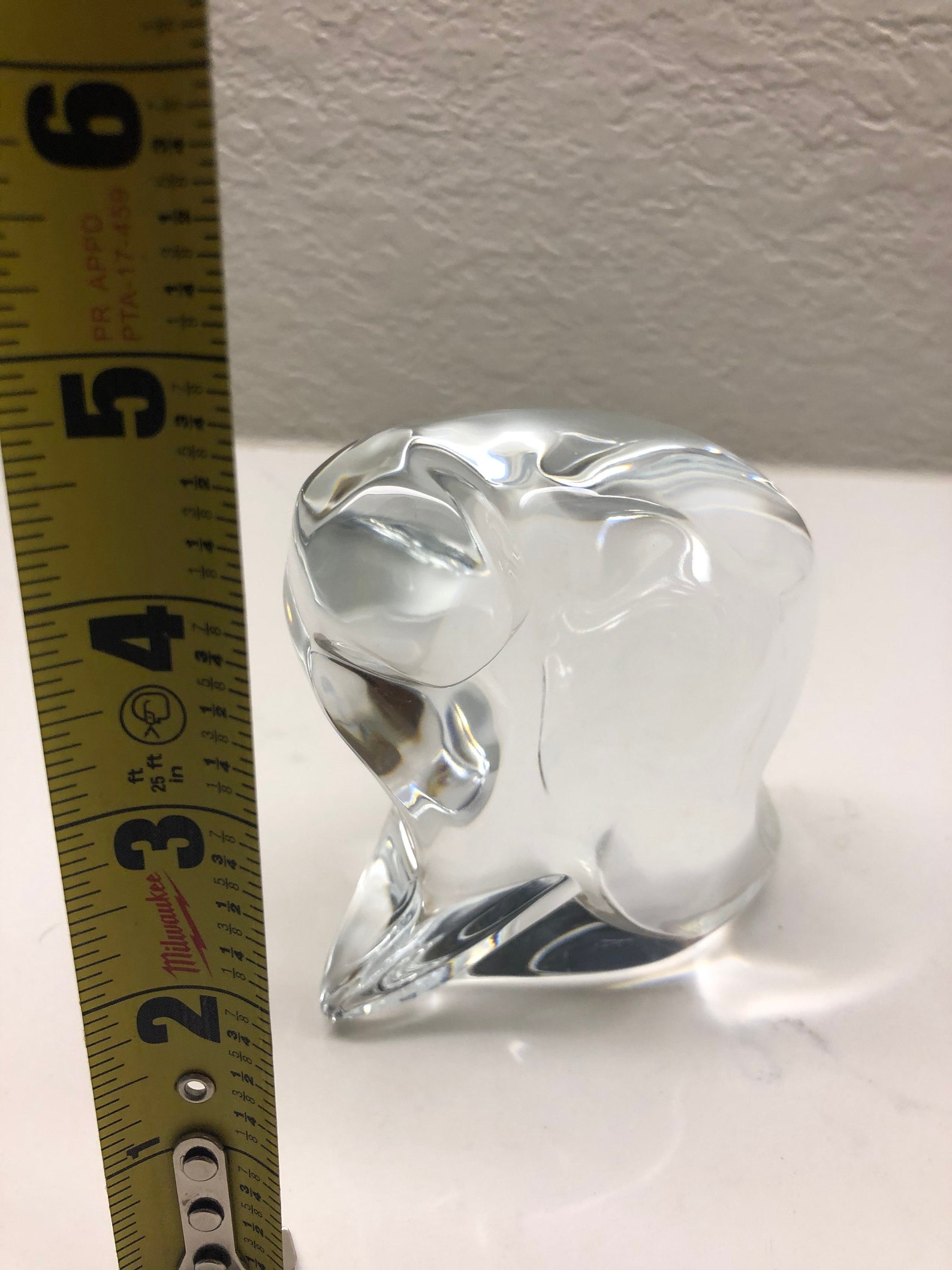 Hoya Japanese Art Glass Paperweight Lead Crystal Abstract Figurine ...