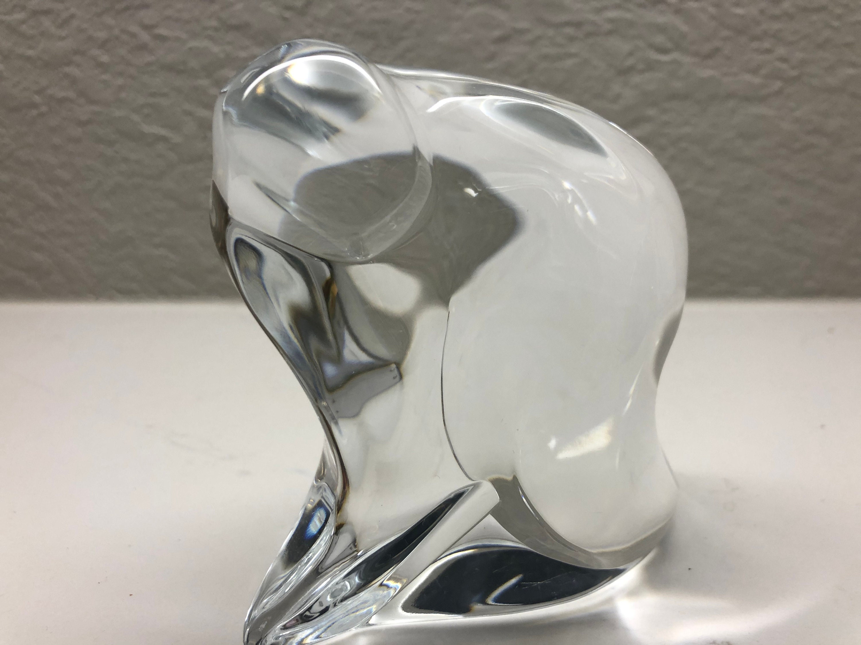 Hoya Japanese Art Glass Paperweight Lead Crystal Abstract - Etsy