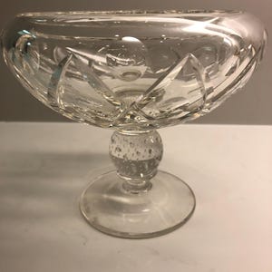 Candy Dish Pedestal Crystal Bowl Controlled Bible Vintage - Etsy