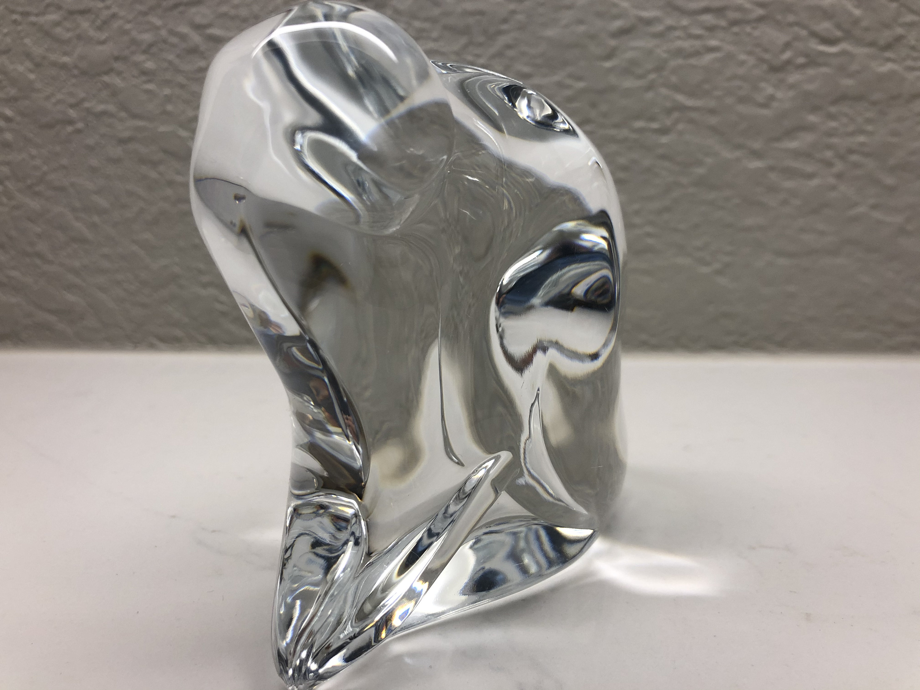 Hoya Japanese Art Glass Paperweight Lead Crystal Abstract - Etsy