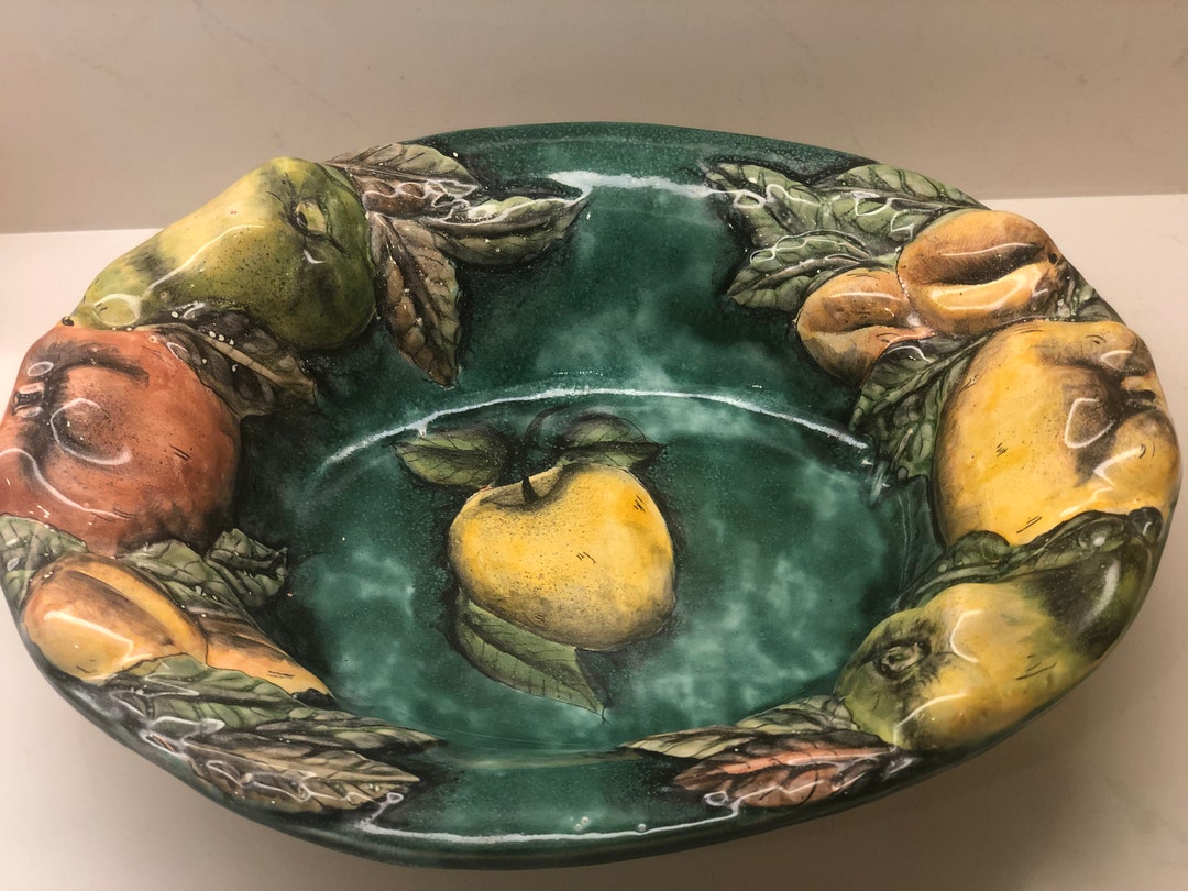 Majolica Santa Rosa Bowl Pottery Guanajuato Mexico Ceramics - Etsy