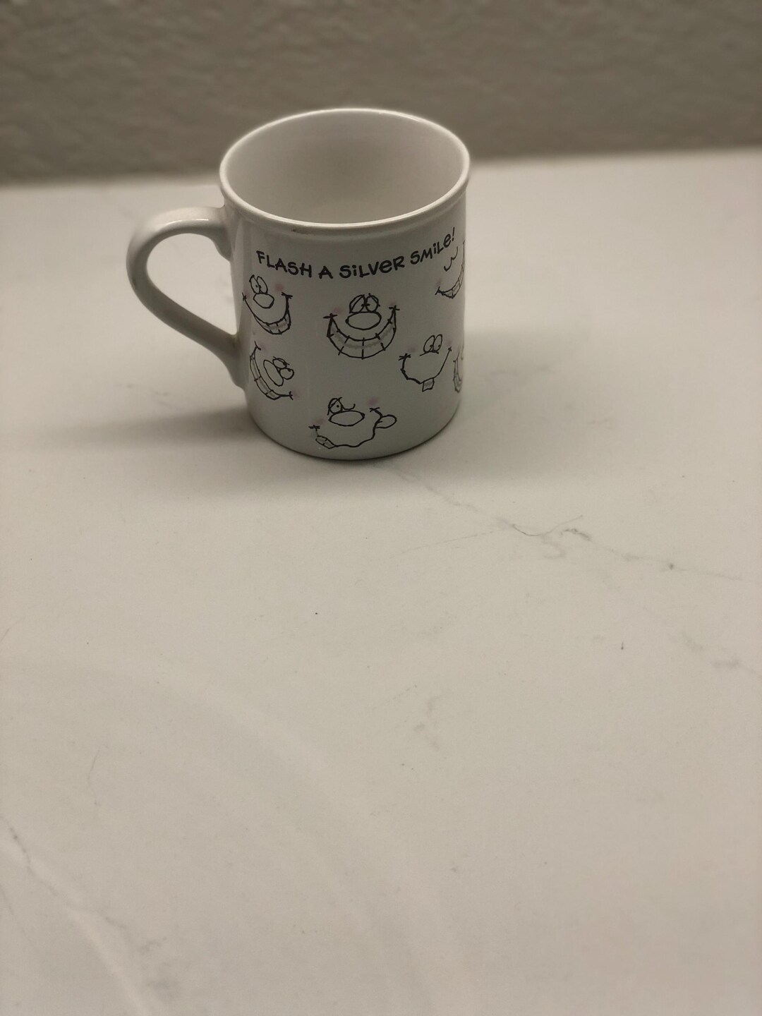 Hallmark Mug Mates Braces Make Beautiful Faces Flash A Silver Smile VTG ...