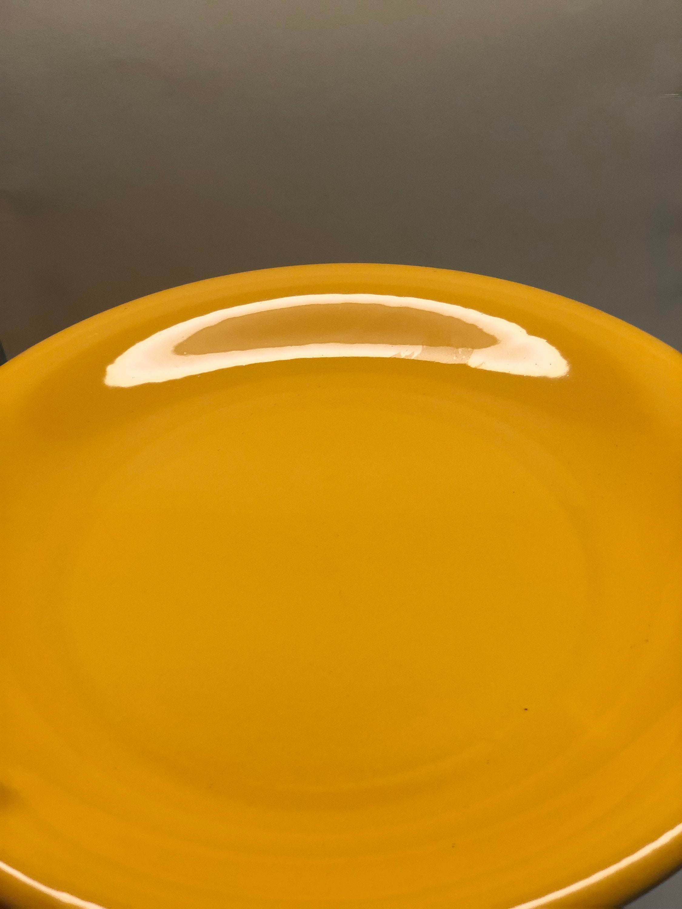 Ceramiche Toscane Dinner Plates Yellow , Italy - Etsy