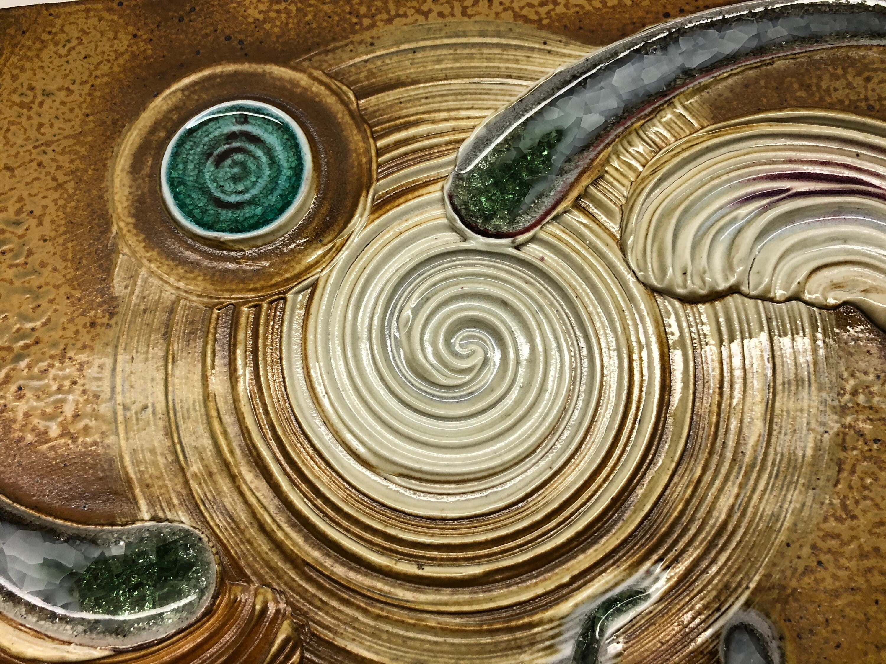 Matthew Patton Handcrafted Studio Art Pottery Wall Hanging 18.5 X 10.5 ...