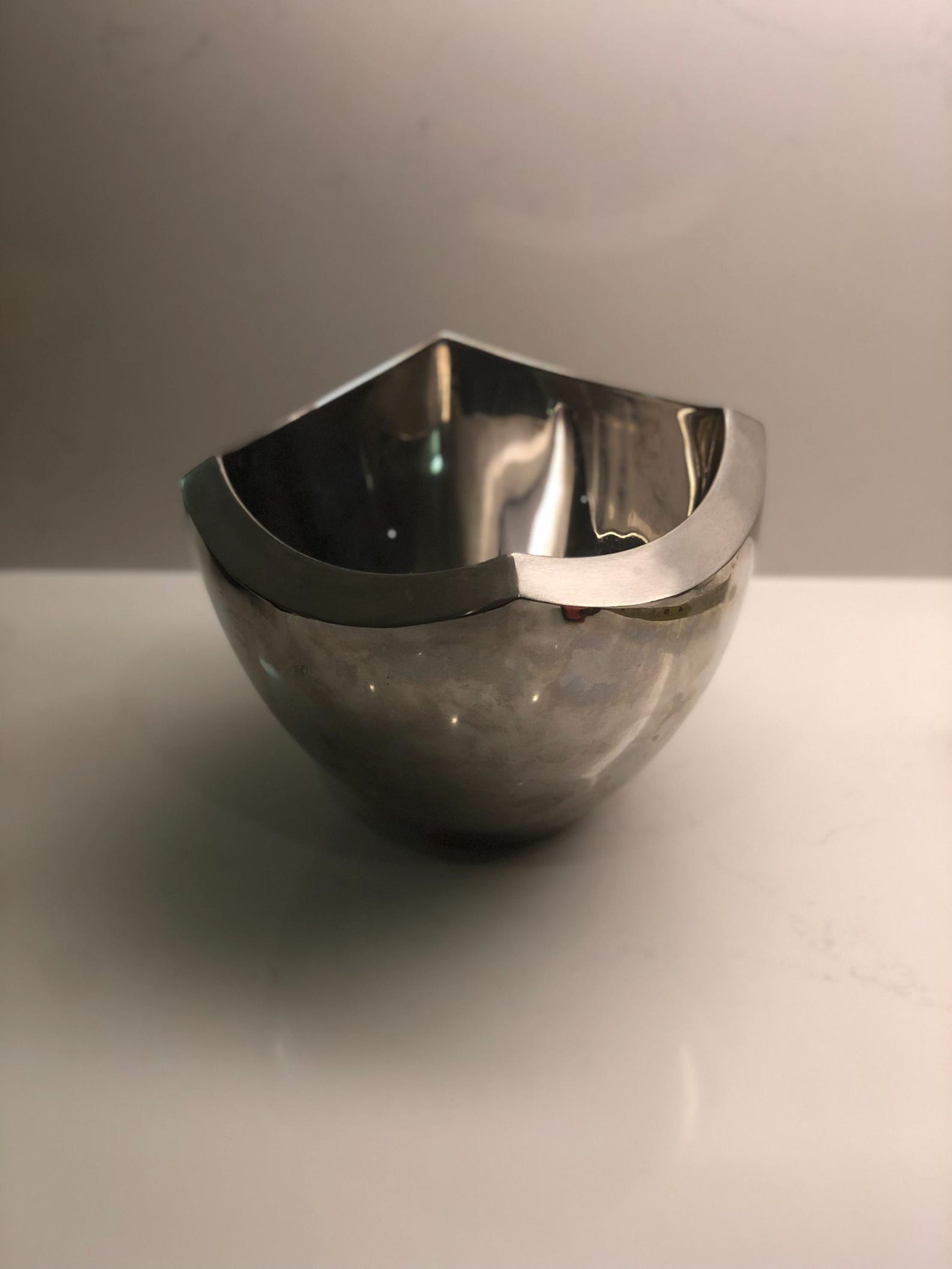 Yamazaki Signature Collection Bowl 18/10 Stainless Steel Abstract Shape ...