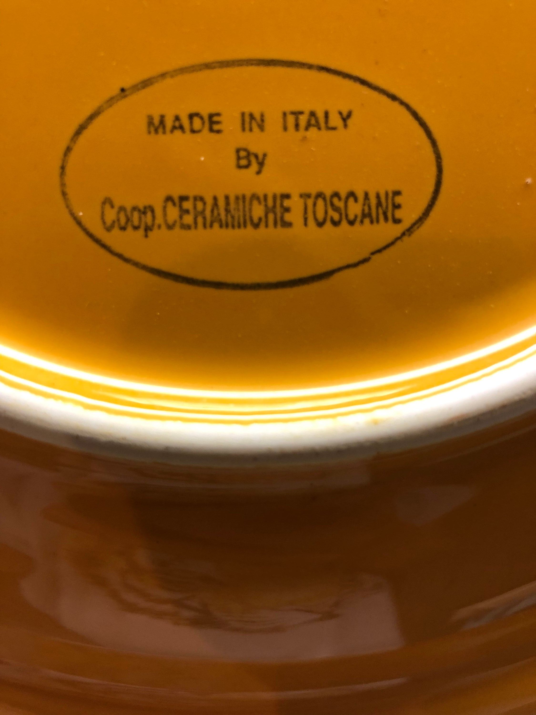 Ceramiche Toscane Dinner Plates Yellow , Italy - Etsy