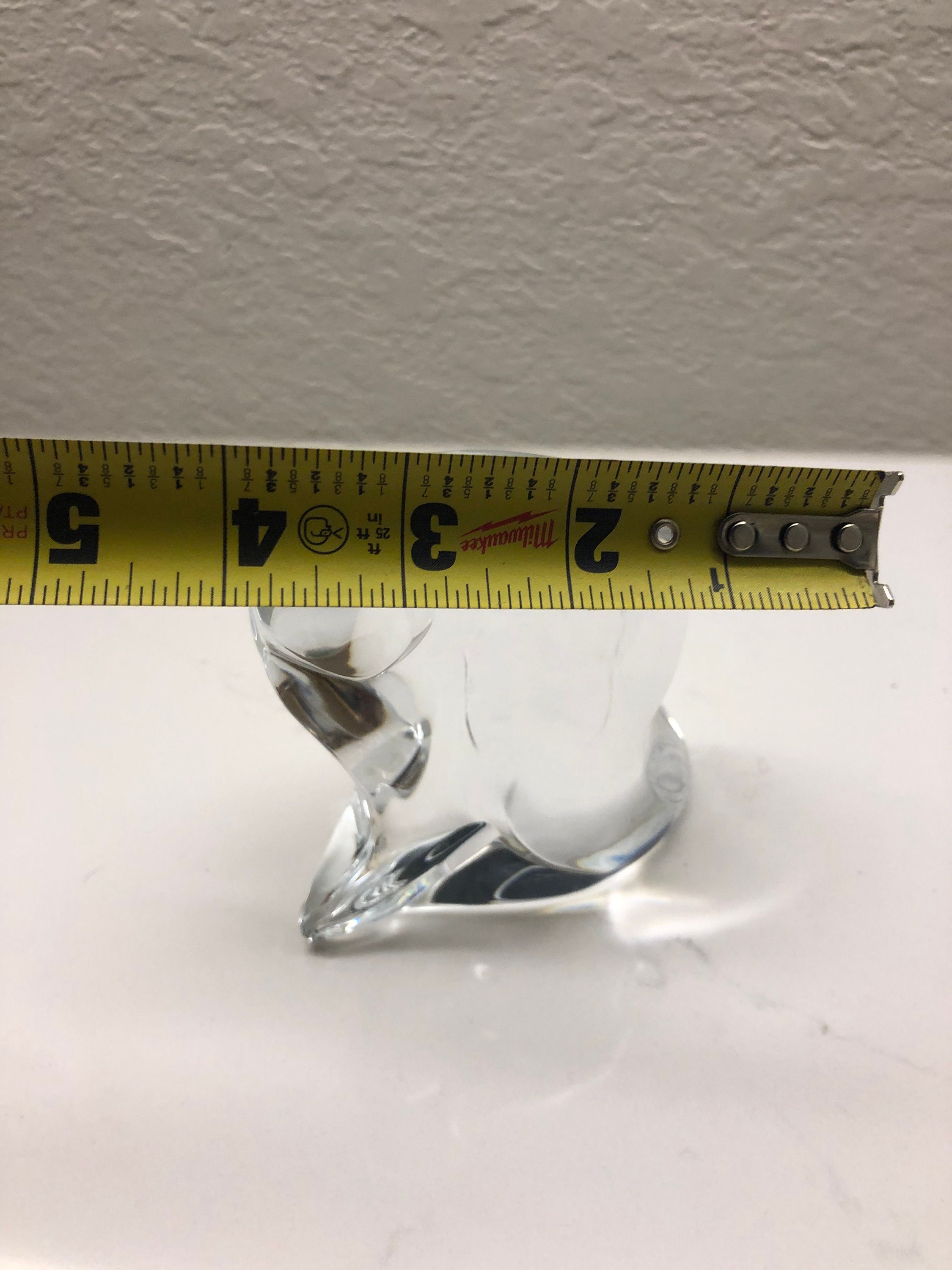 Hoya Japanese Art Glass Paperweight Lead Crystal Abstract - Etsy