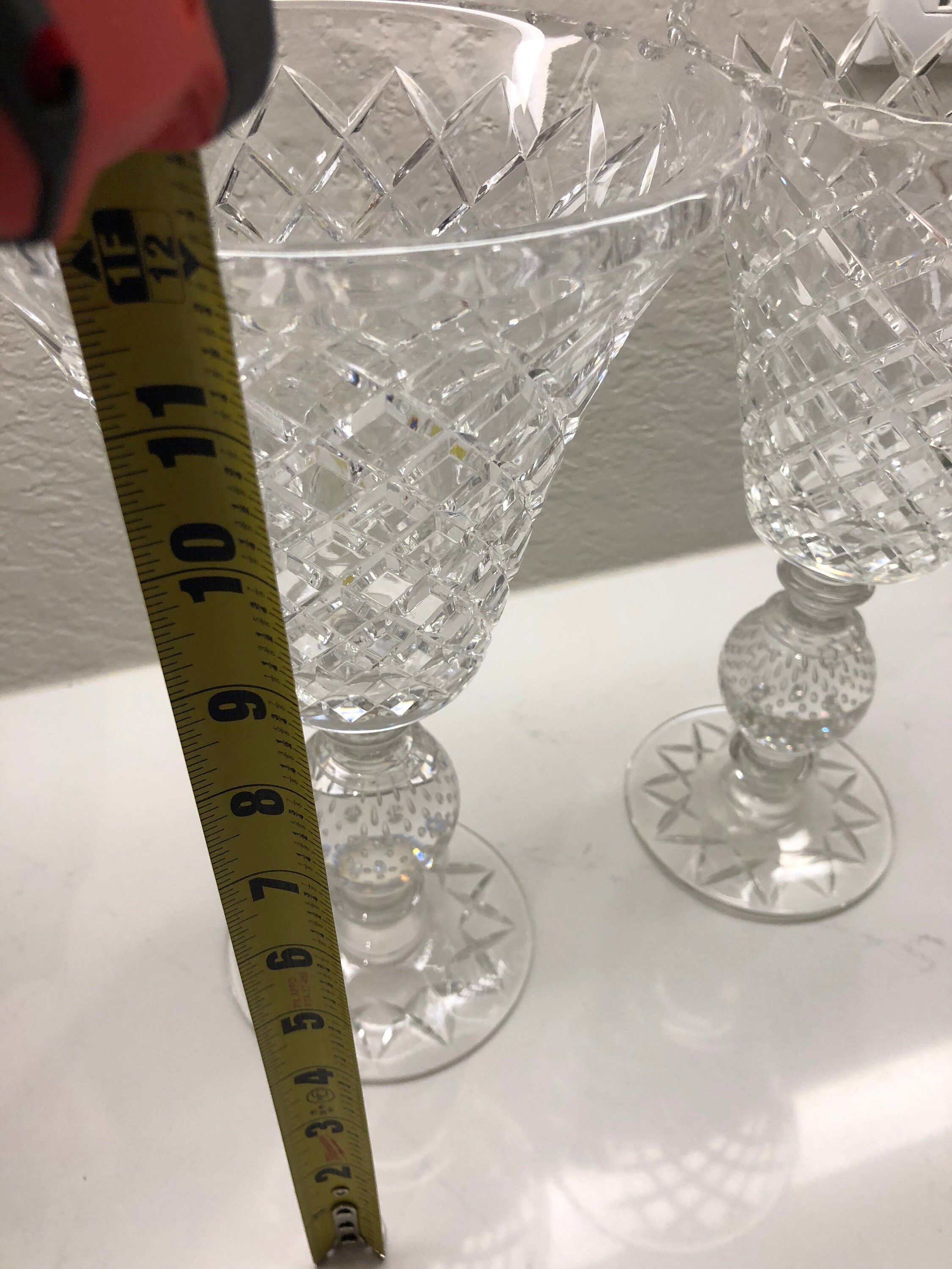 Pairpoint Cut Glass Vase Buble Ball Stem Pair Crystal - Etsy