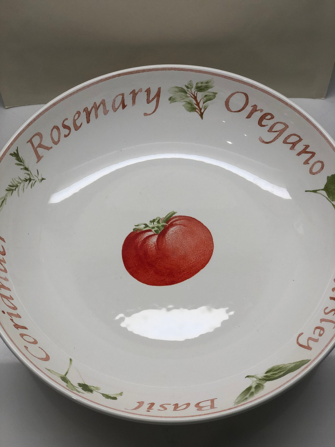 Over and Back Large Serving Ceramic Bowl , Pasta Bowl Vintage - Etsy