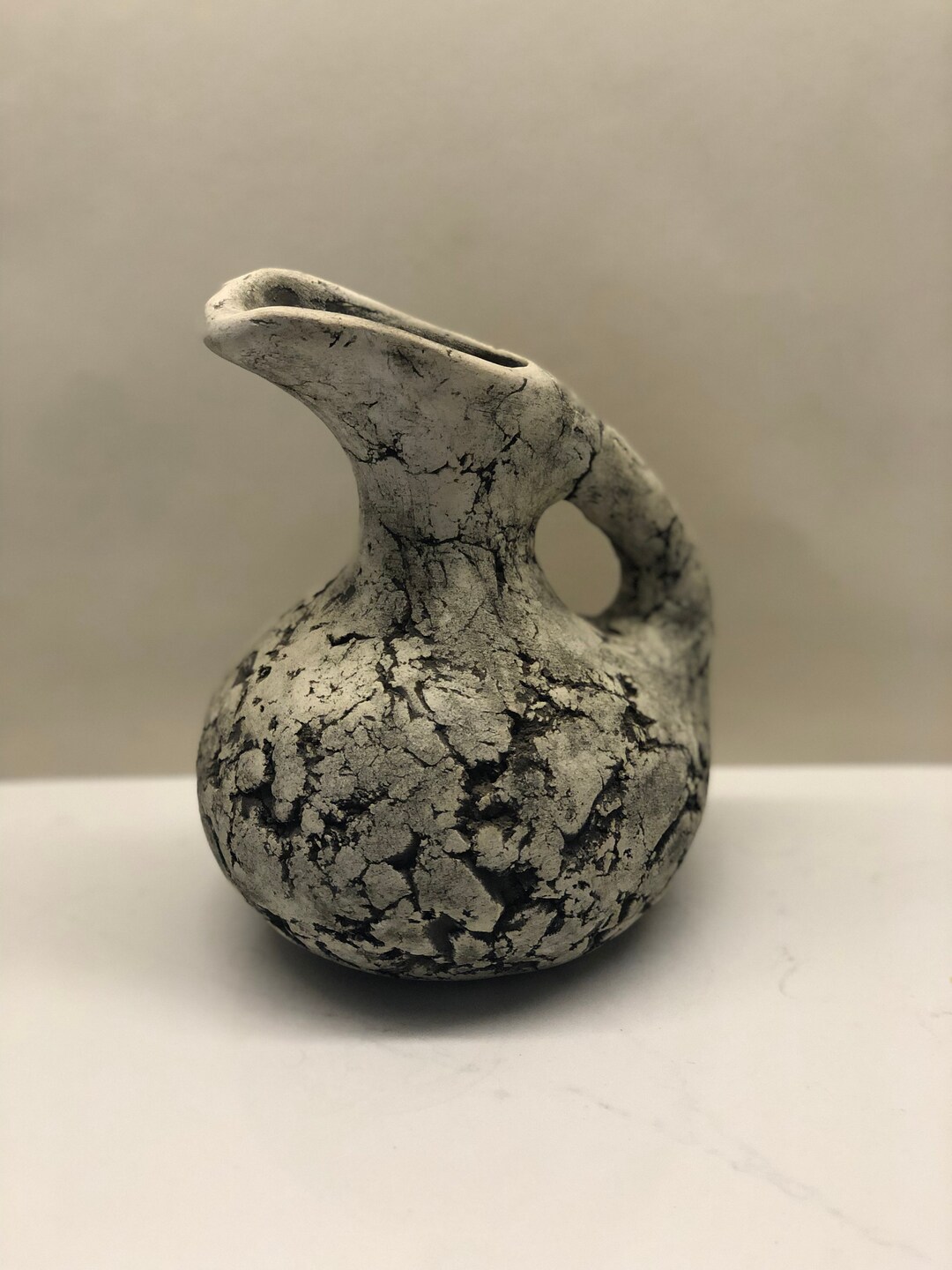 Vintage Stan Langtwait Sculpted Clay Mt St Helen's Volcanic Ash Pottery ...