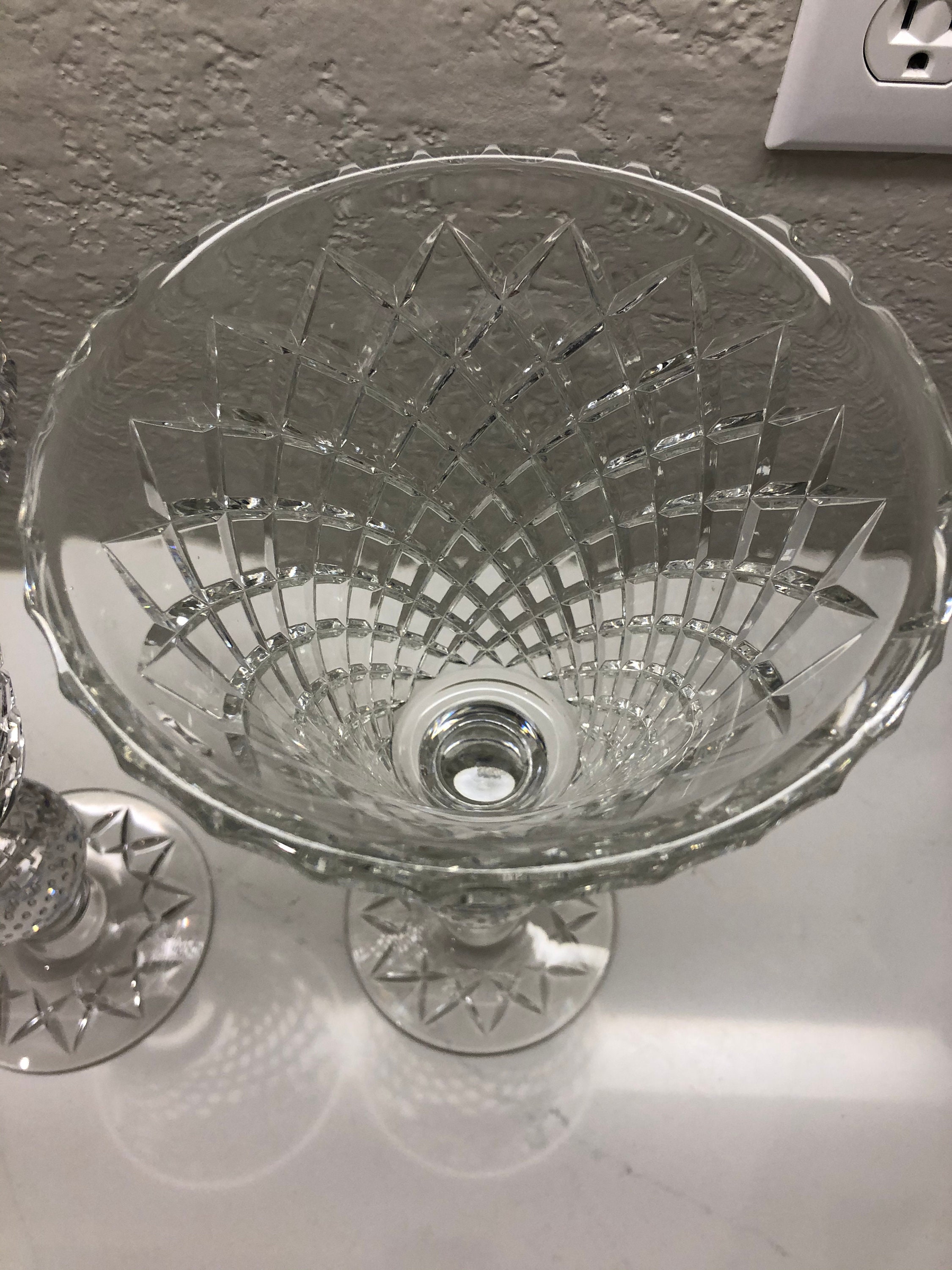 Pairpoint Cut Glass Vase Buble Ball Stem Pair Crystal - Etsy