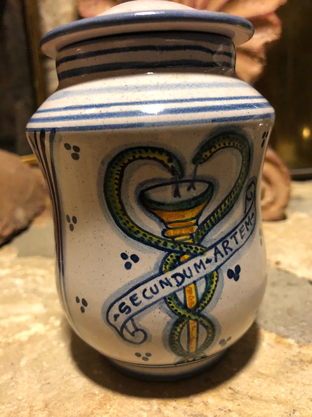 Italian Peccetti Deruta Small White Canister Jar - Etsy