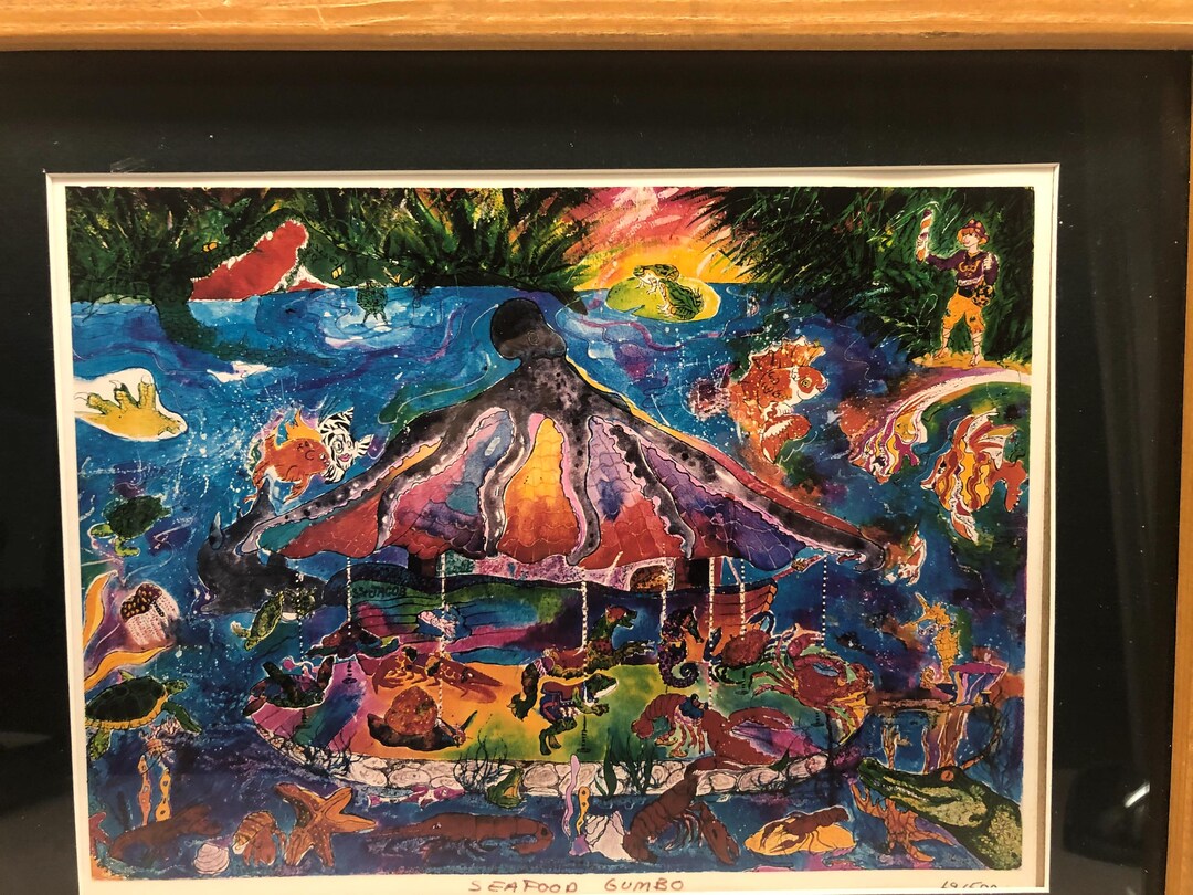 Limited Edition Print Wall Decor Signed Seafood Gumbo - Etsy