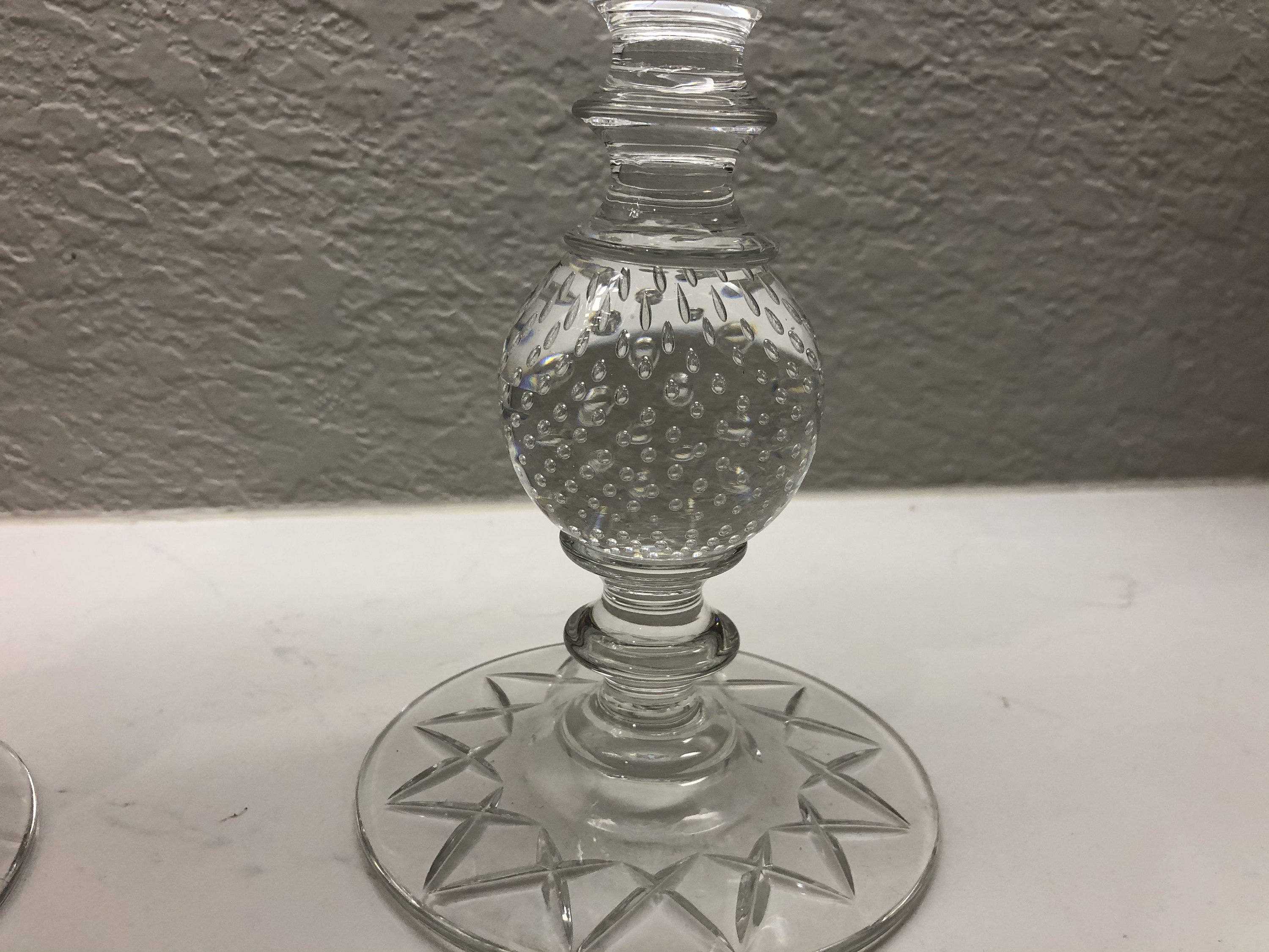 Pairpoint Cut Glass Vase Buble Ball Stem Pair Crystal - Etsy